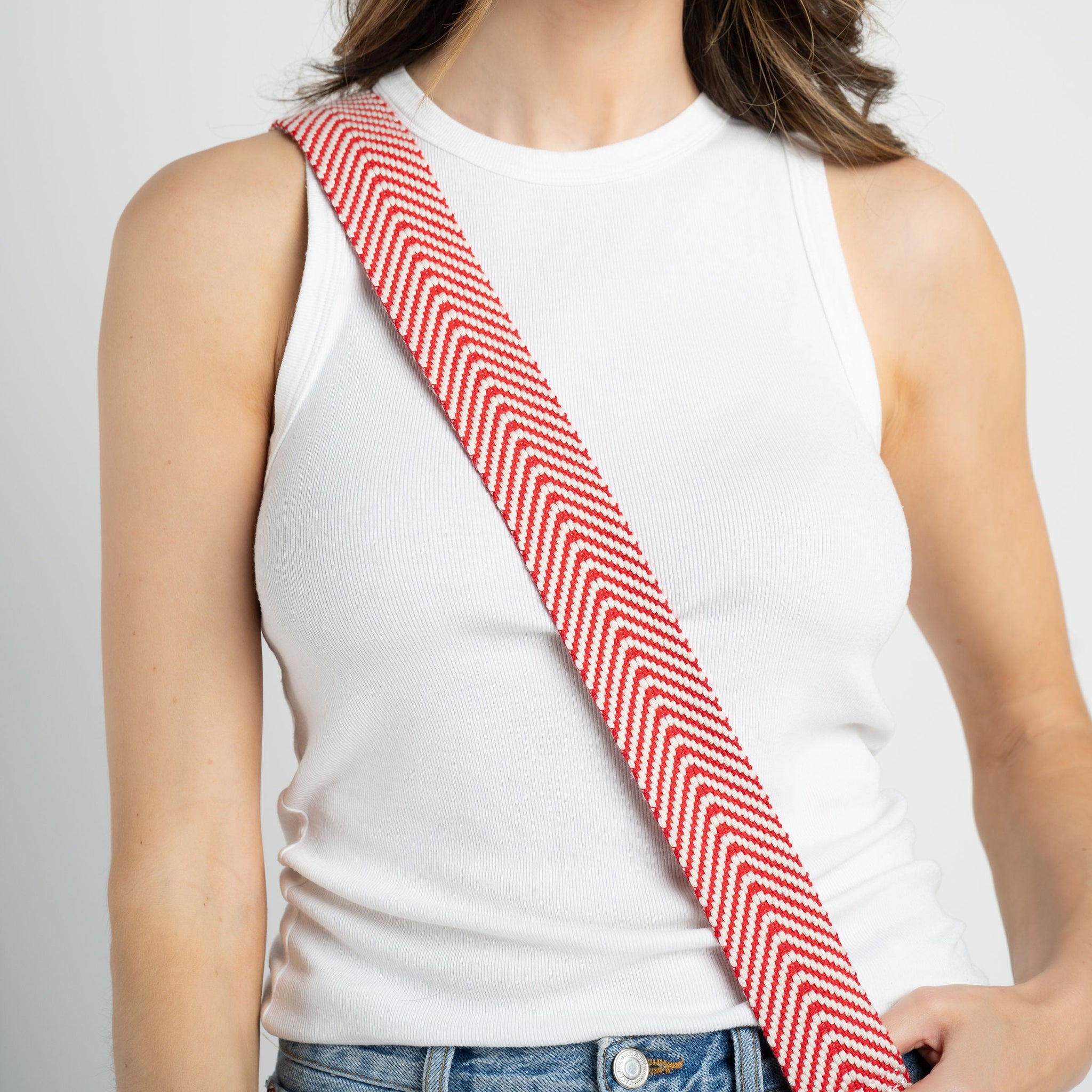 Red Woven Strap